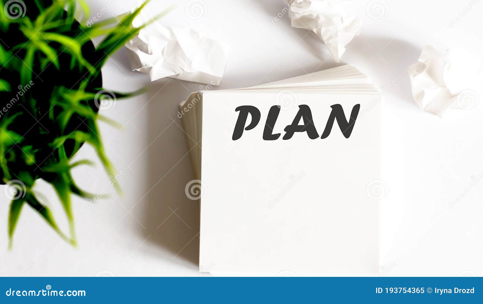 PLAN Text on White Stickers. Chart or Mechanism Concept Stock Image ...
