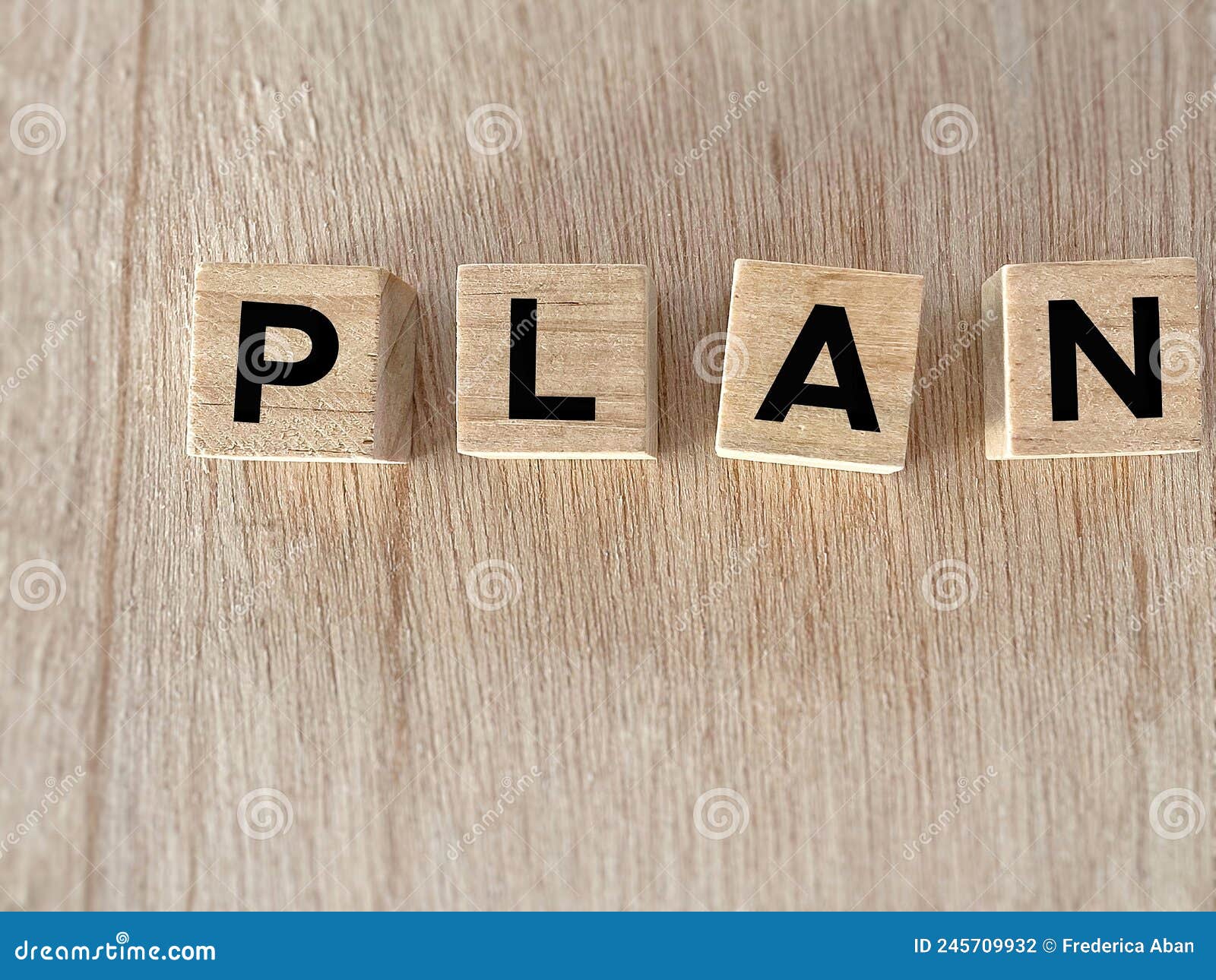 PLAN Text on Wooden Blocks Background. for Business Strategy, Solution ...
