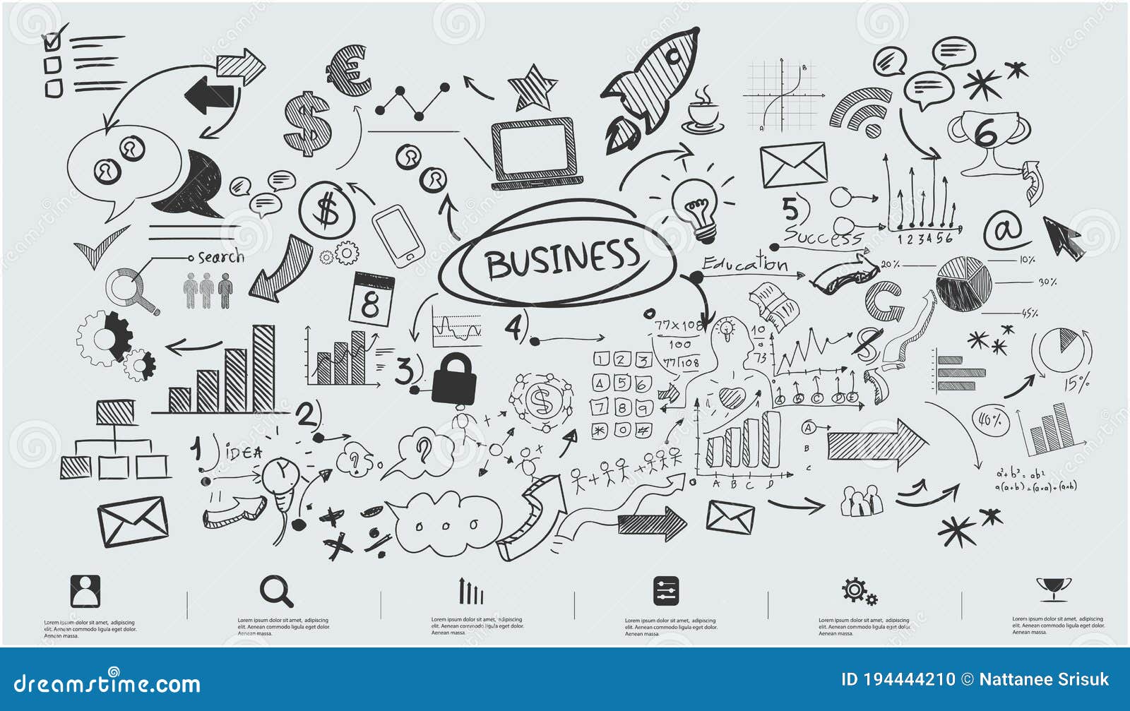 Plan Think Analyze Creative Startup Business. Illustration Creativity ...