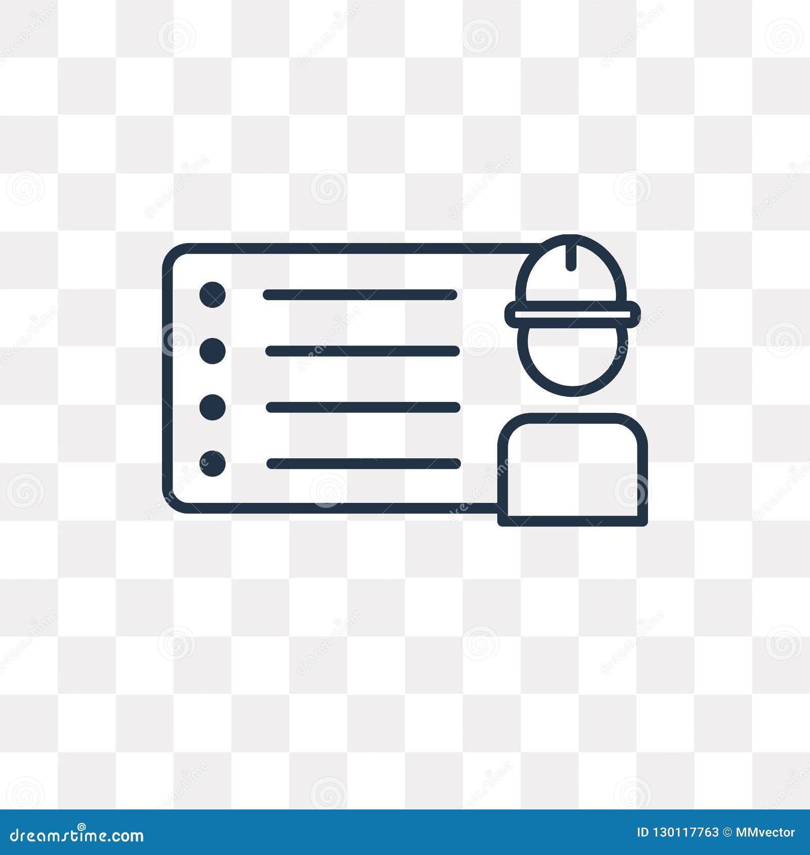 Plan Vector Icon Isolated on Transparent Background, Linear Plan Stock ...