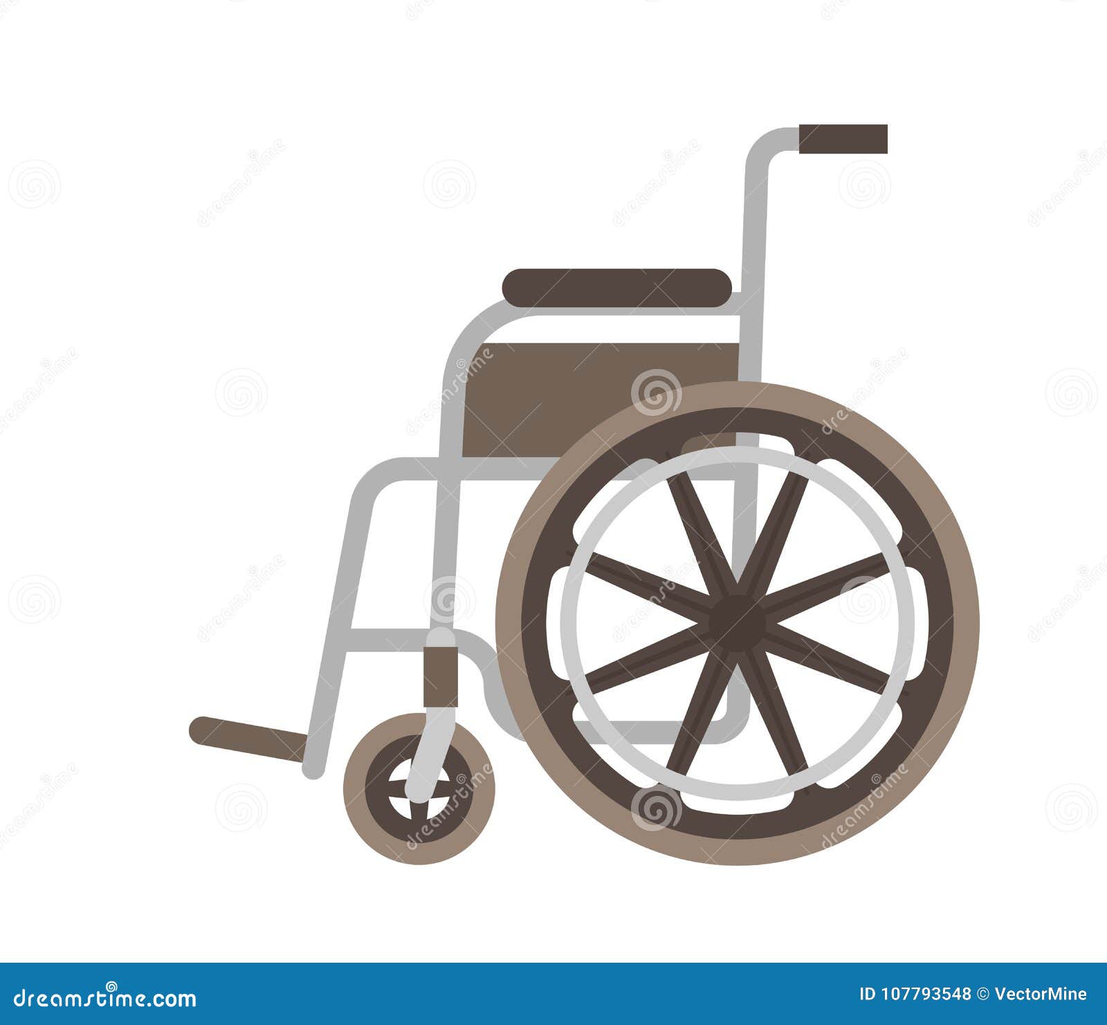 Plan Vektorillustration För Rullstol Vektor Illustrationer ...