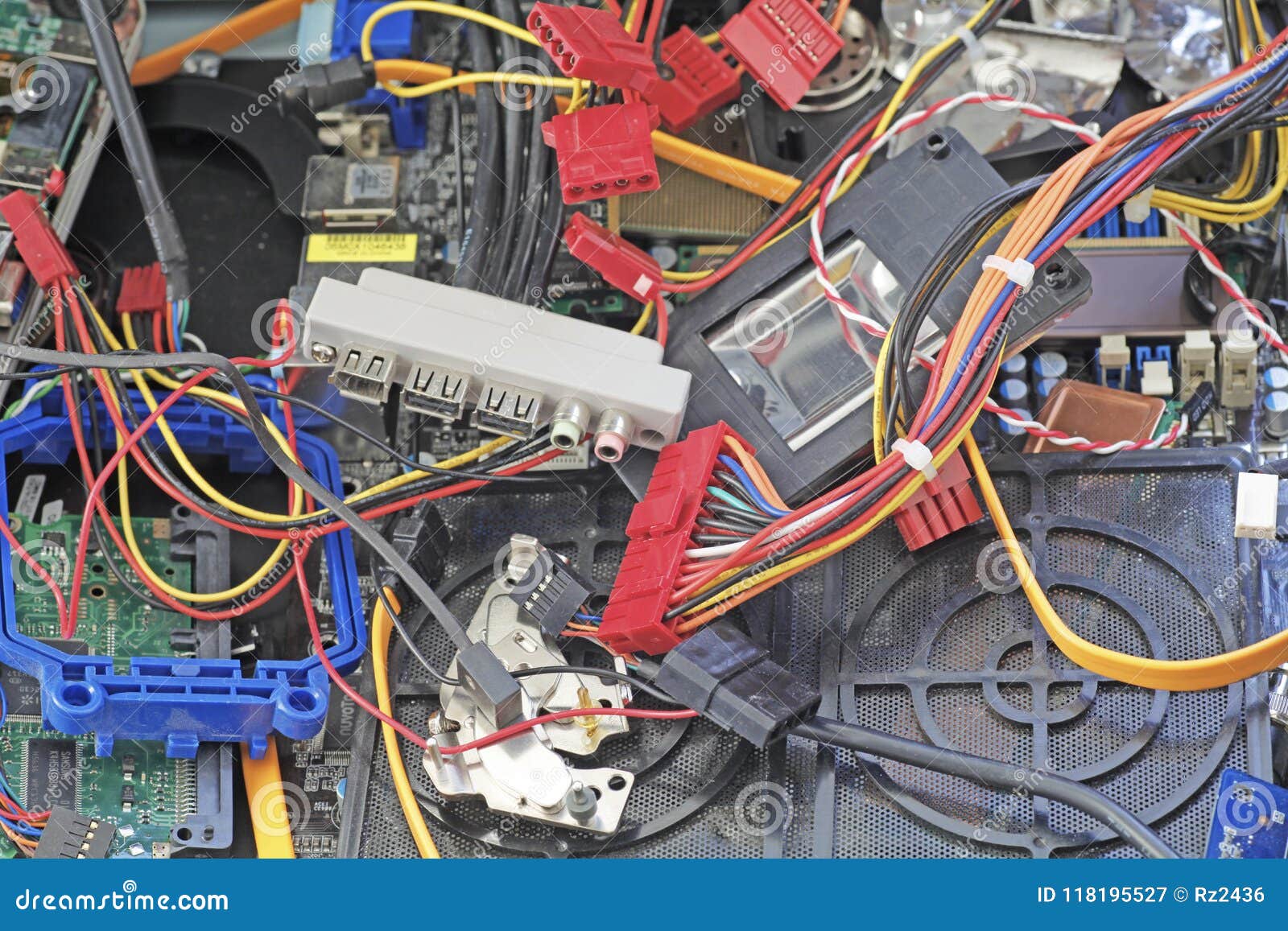 Computer parts and pieces stock image. Image of drive - 118195527