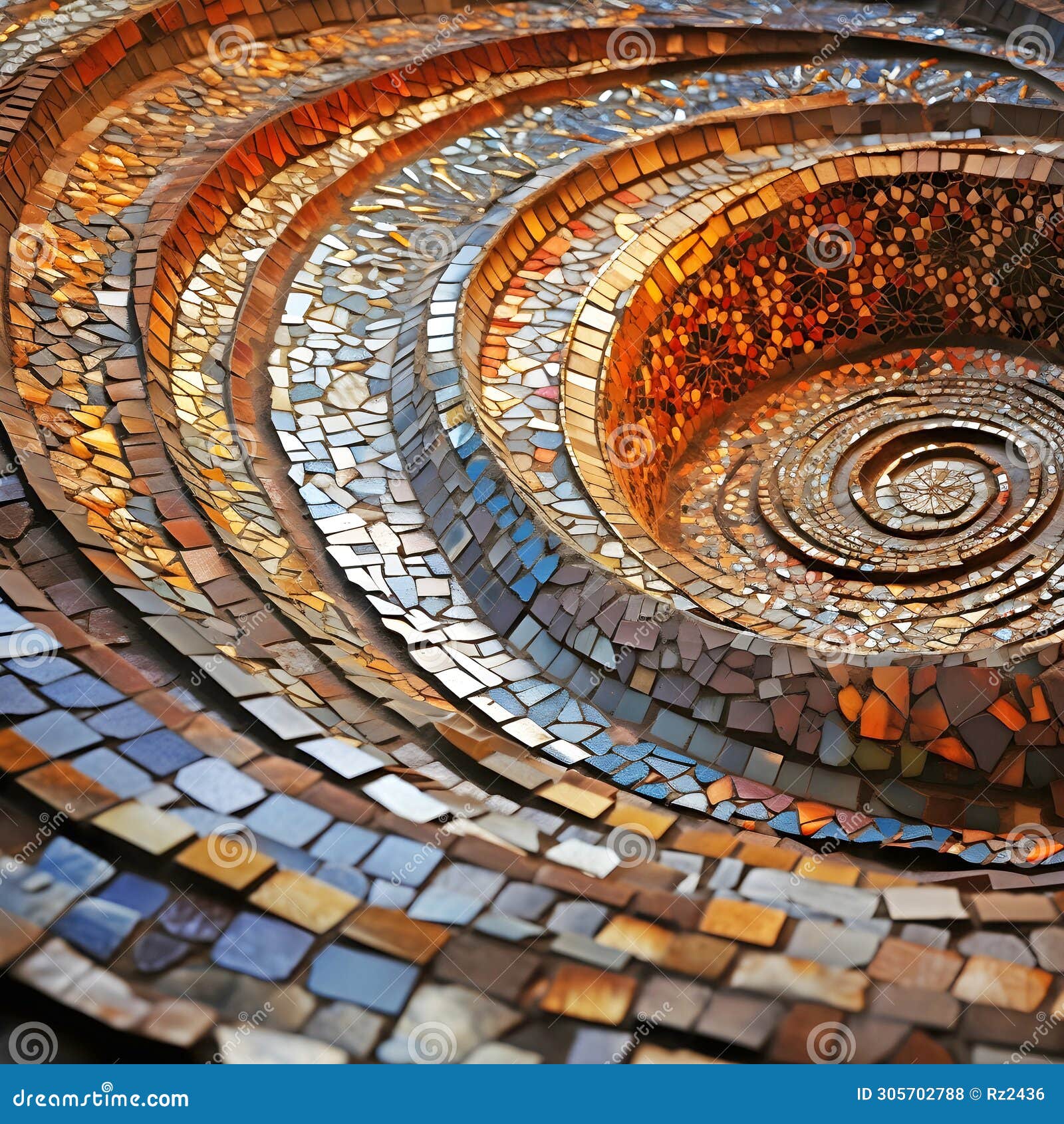 Spiraling Mosaic. Royalty-Free Stock Photography | CartoonDealer.com ...