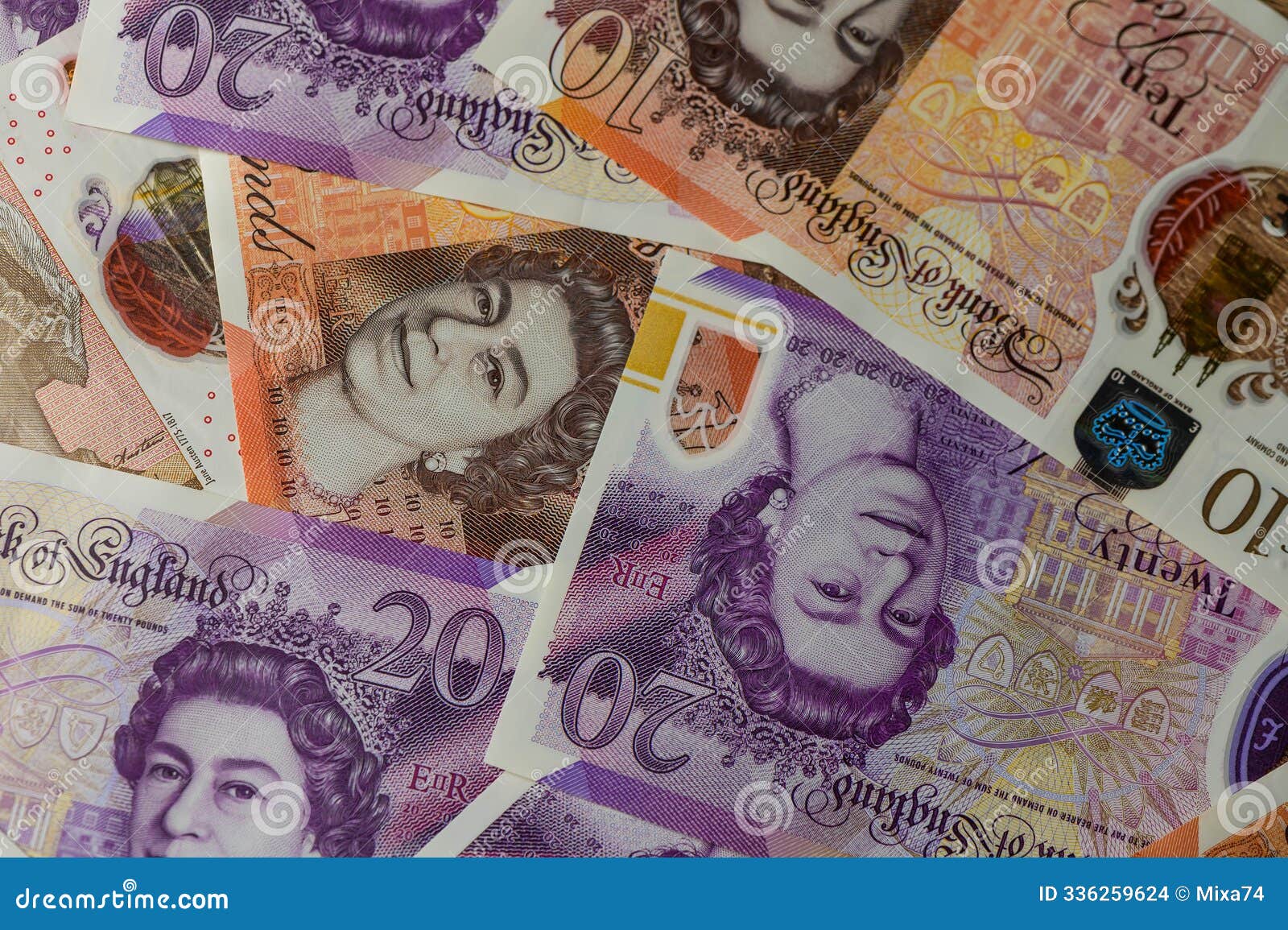 Various Denominations of British Pound Notes 3 Stock Photo - Image of ...