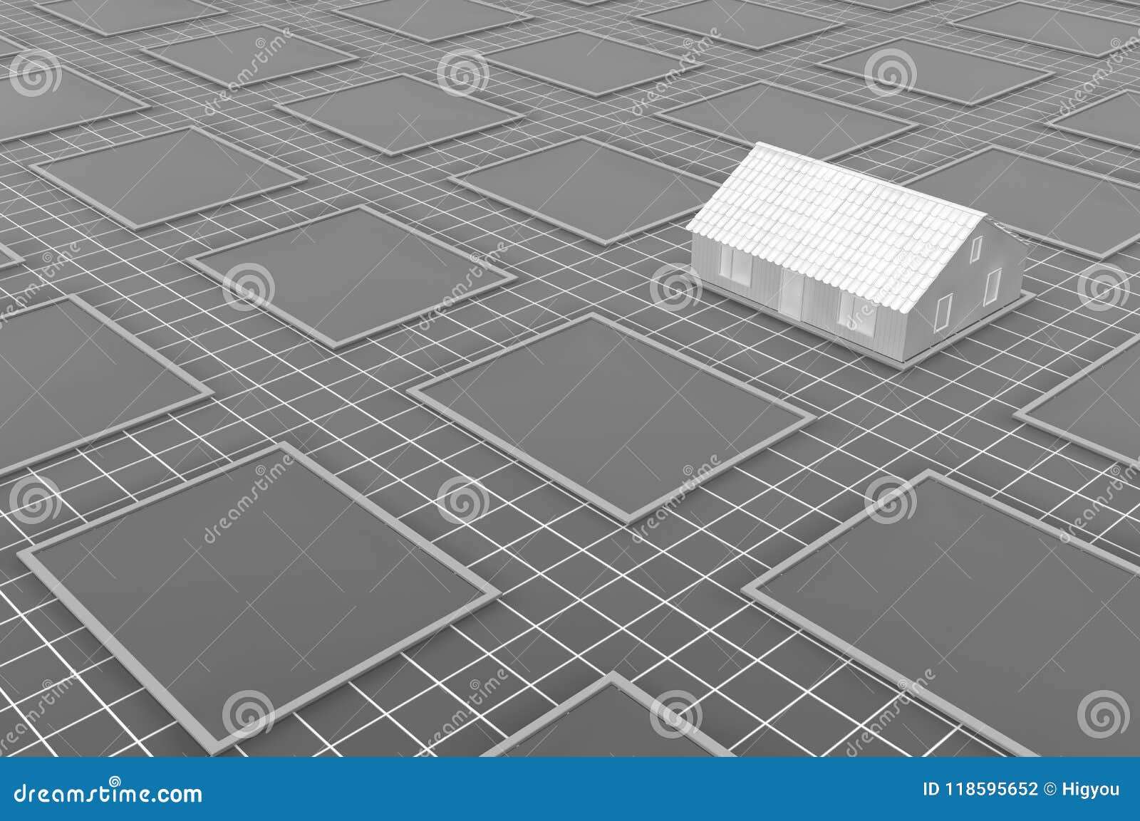 Plan View White Building Warehouse Stock Illustration - Illustration of ...