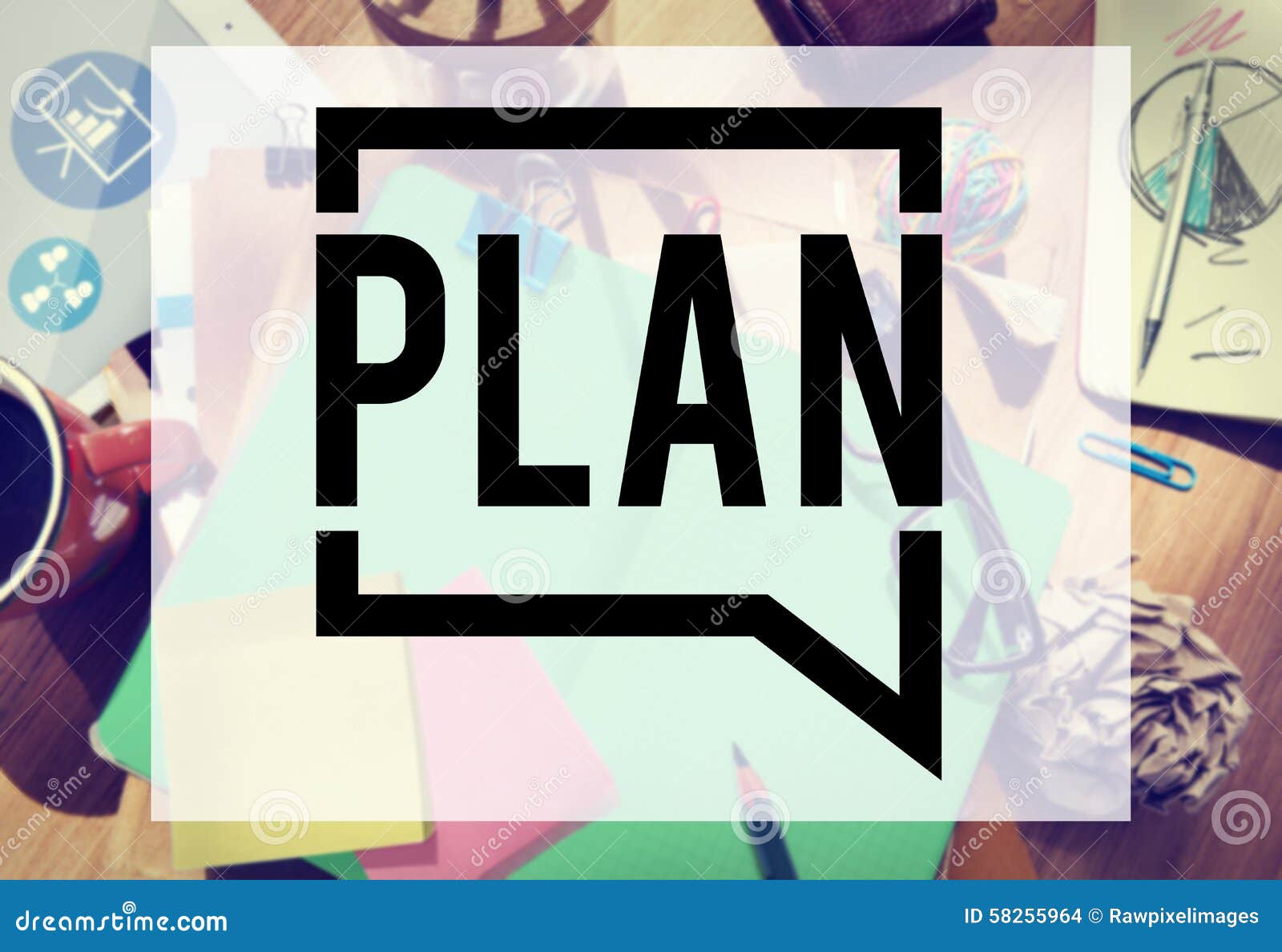 Plan Vision Planning Thinking Strategy Concept Stock Photo - Image of ...