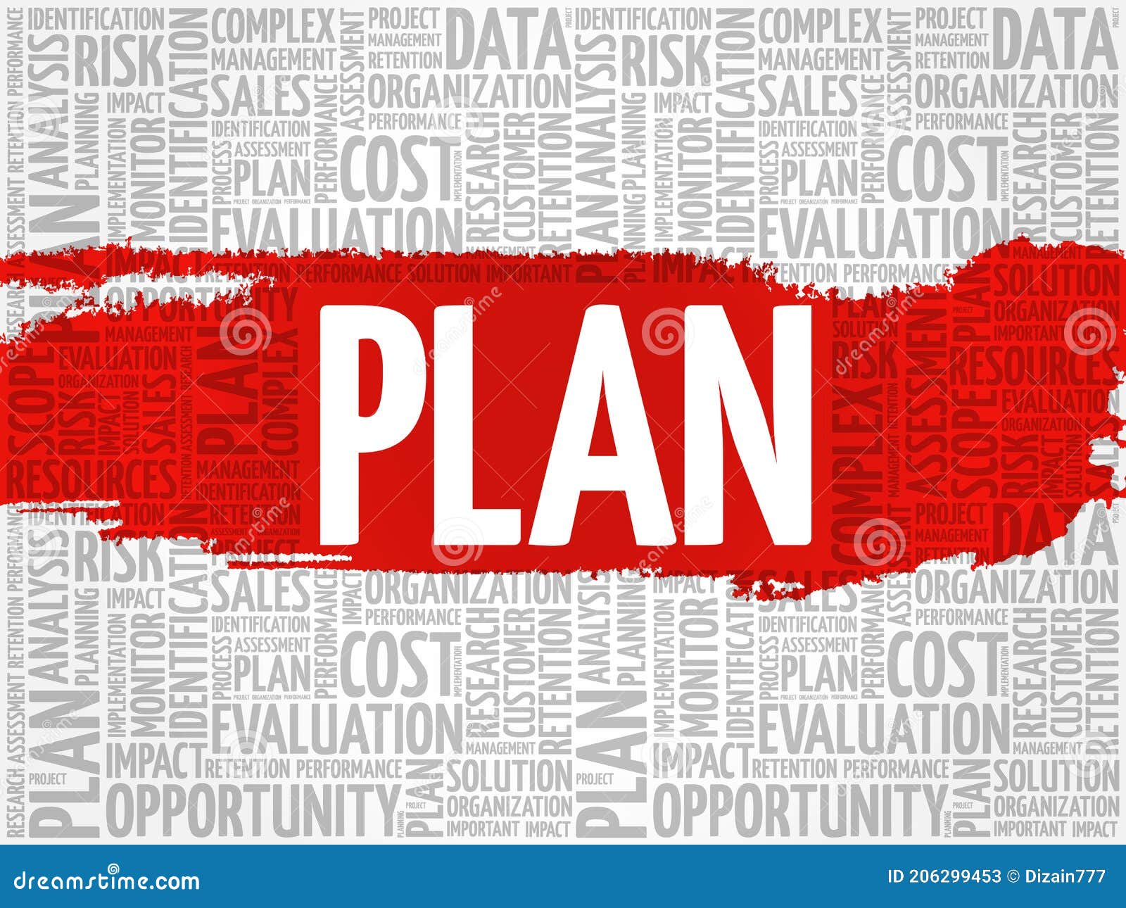 Plan word cloud stock illustration. Illustration of company - 206299453