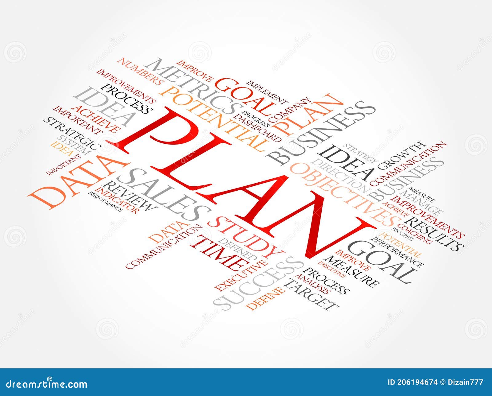 Plan word cloud stock illustration. Illustration of client - 206194674