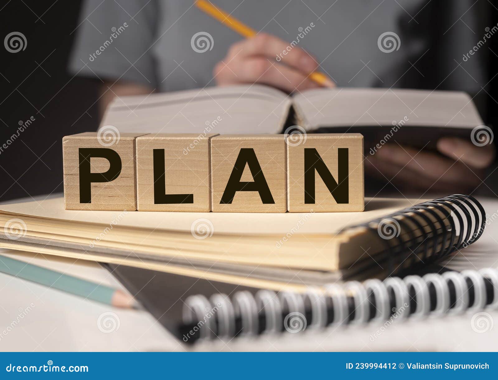 Plan Word on Wood Cubes. Planning Concept Stock Photo - Image of ...