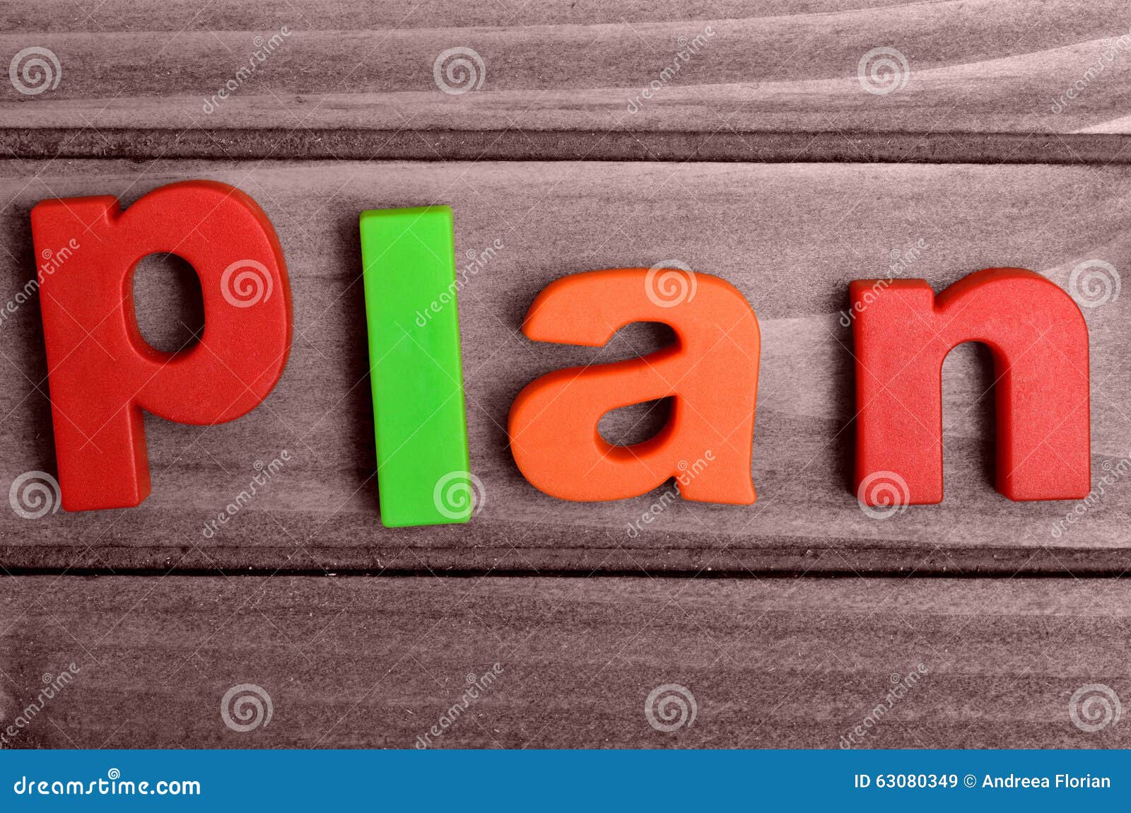 Plan word stock image. Image of funny, magnet, idea, innovation - 63080349