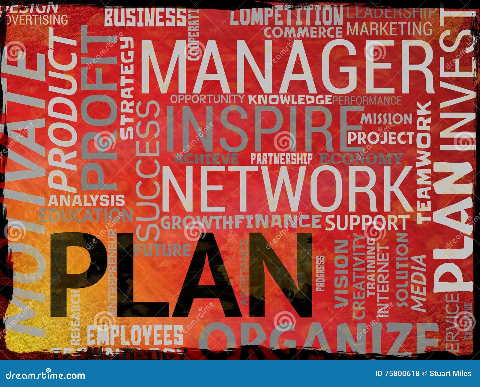 Plan Words Indicates System Project and Formula Stock Illustration ...