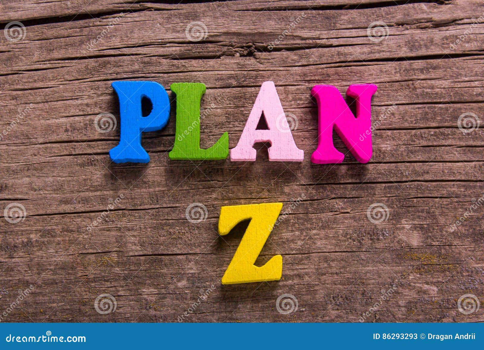 Plan Z Word Made of Wooden Letters Stock Image - Image of objective ...