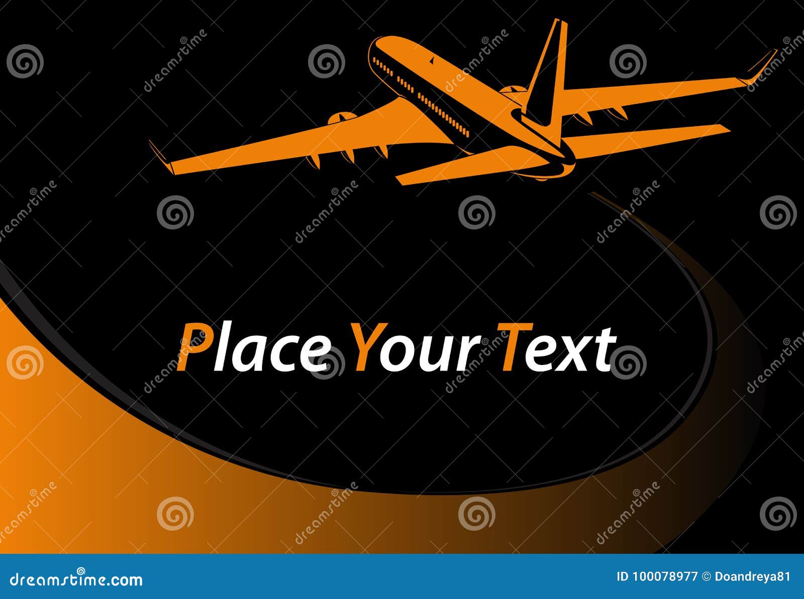 Plane Abstract Lines Vector Logo. Vector Illustration Stock Vector ...