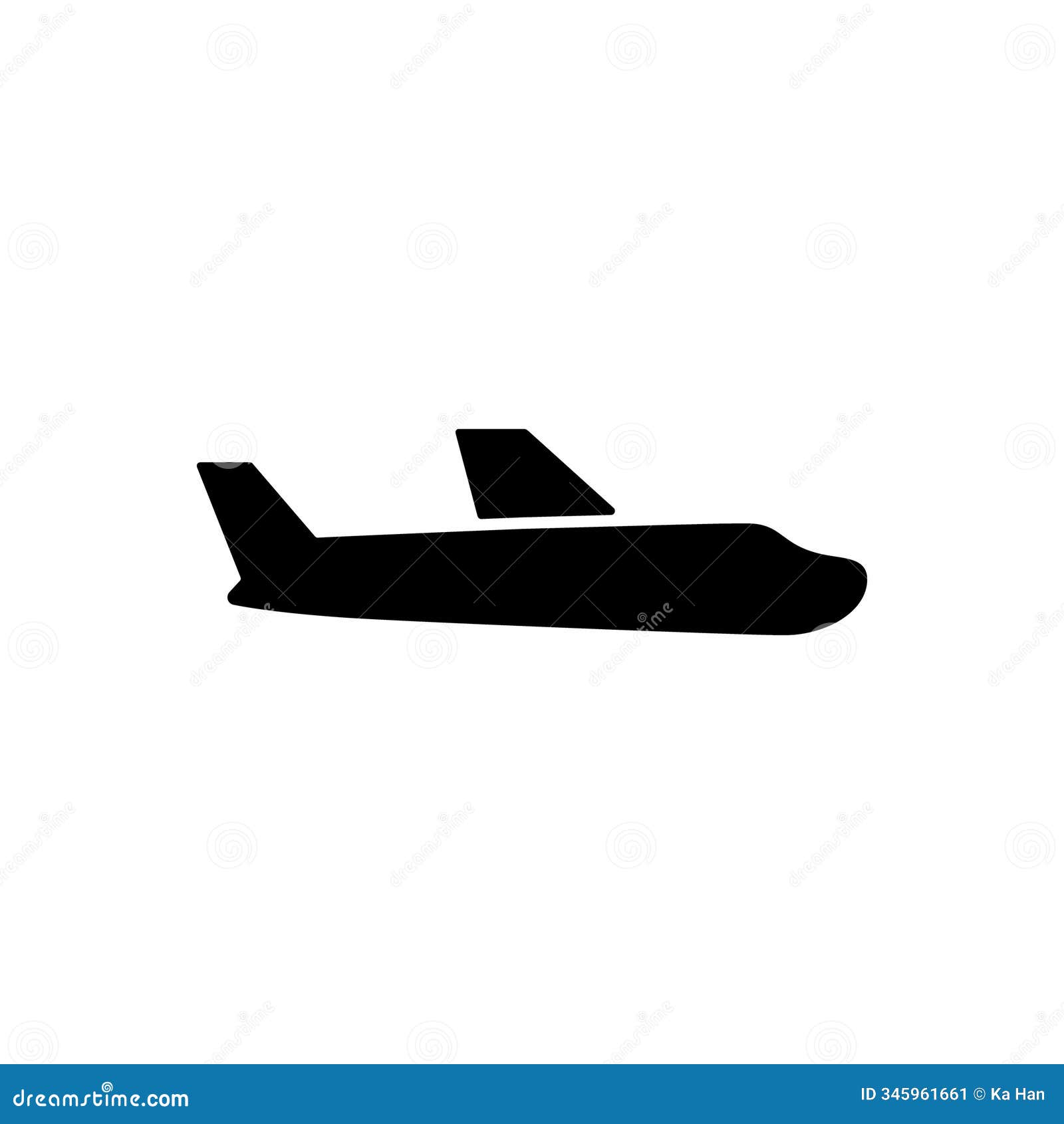 Plane, Airplane Icon in Simple Style. Flight Sign Symbol Stock ...