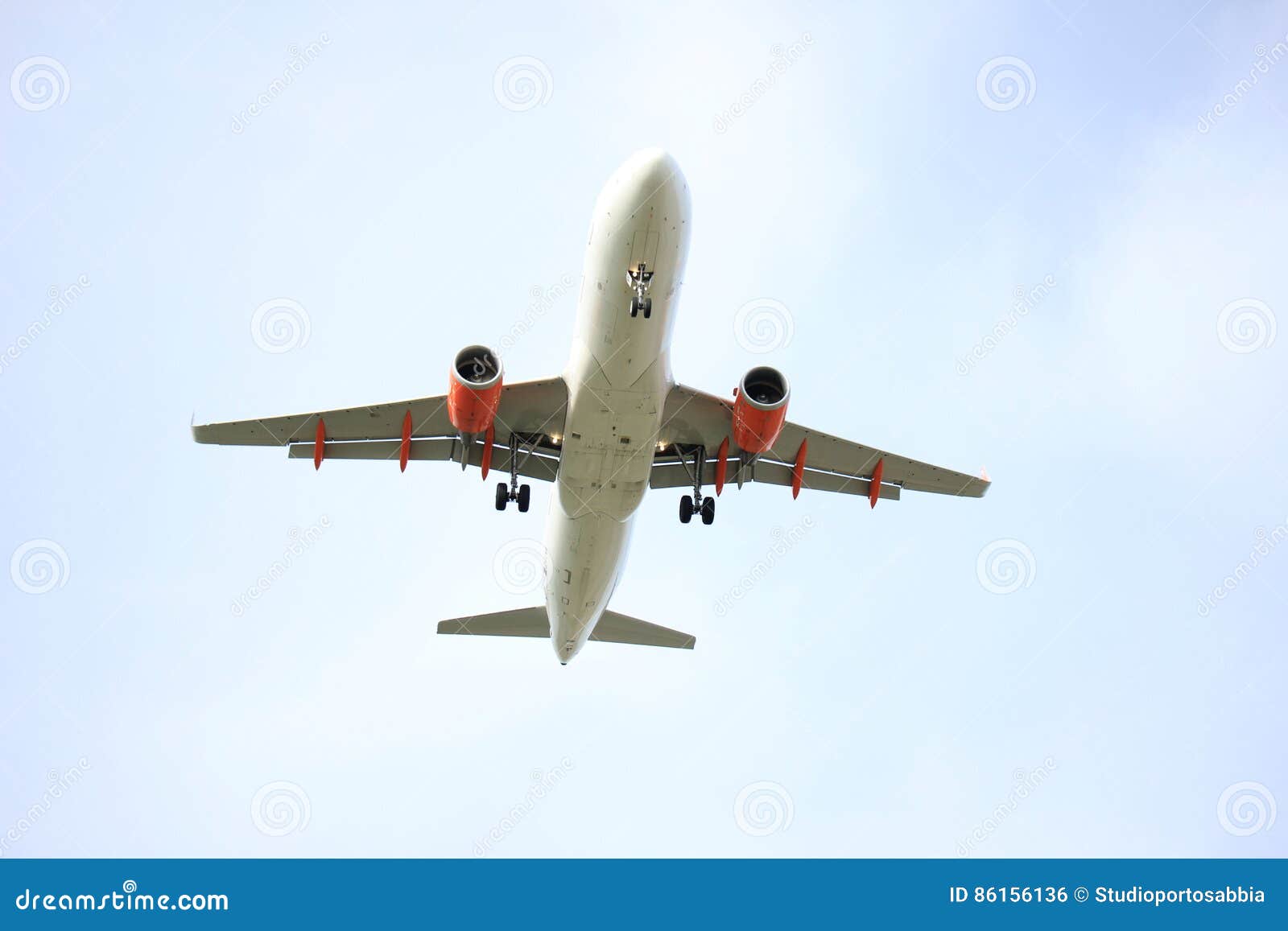Plane approaching runway stock photo. Image of approaching - 86156136