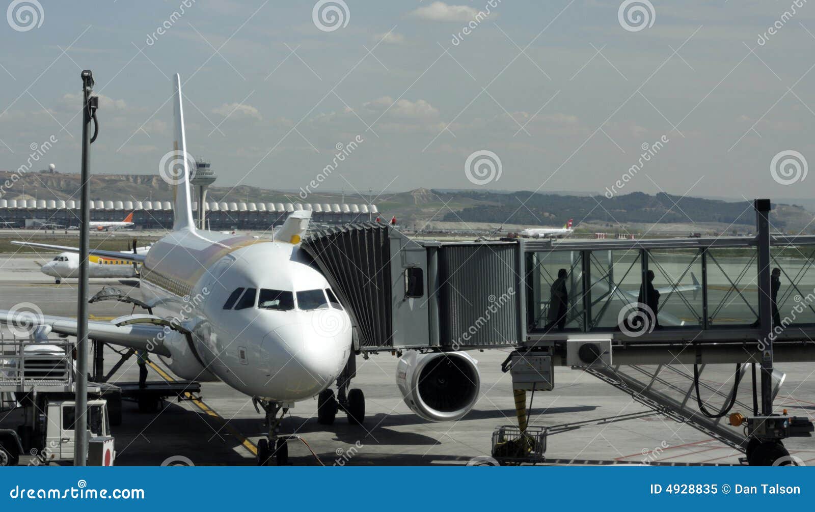 Plane arrival stock image. Image of airport, pace, flight - 4928835