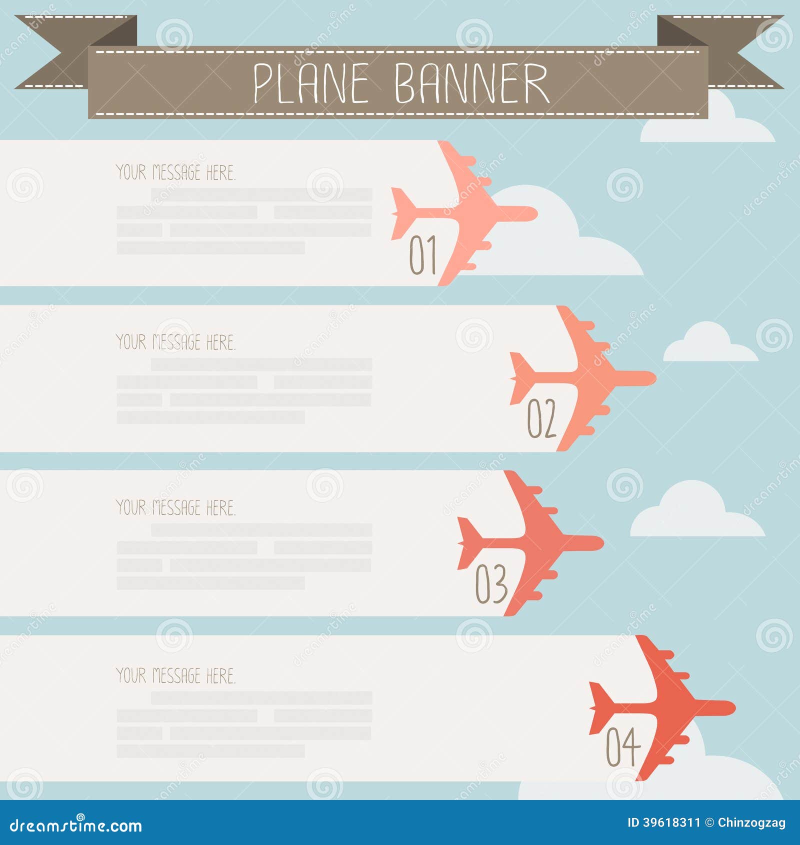 Plane With Banner Stock Photography | CartoonDealer.com #42191516