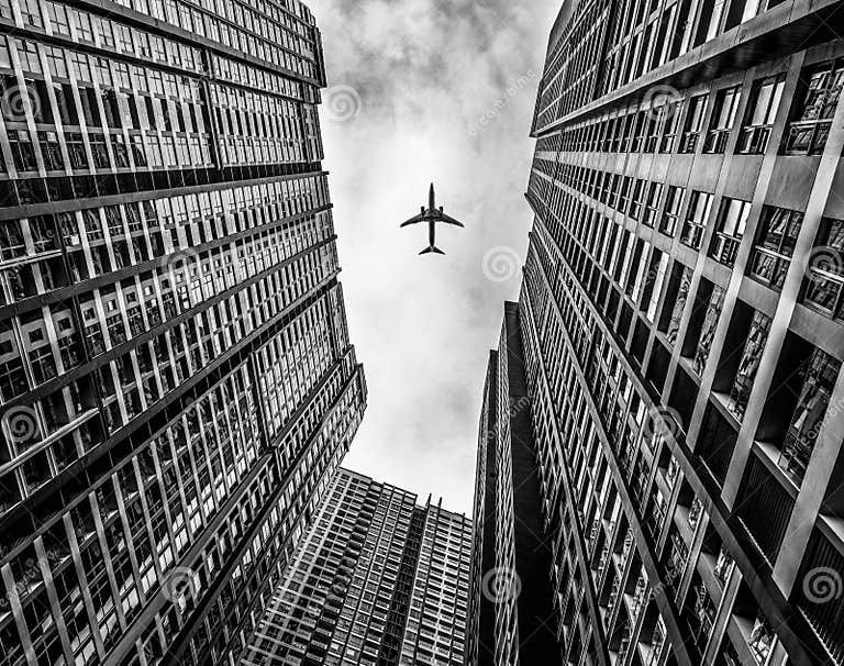 Plane and building stock photo. Image of fresh, flower - 132503570