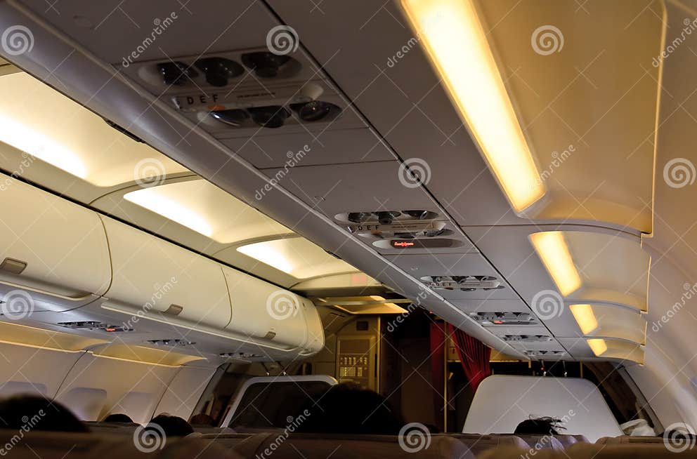 Plane cabin stock photo. Image of economy, vacation, space - 19415324
