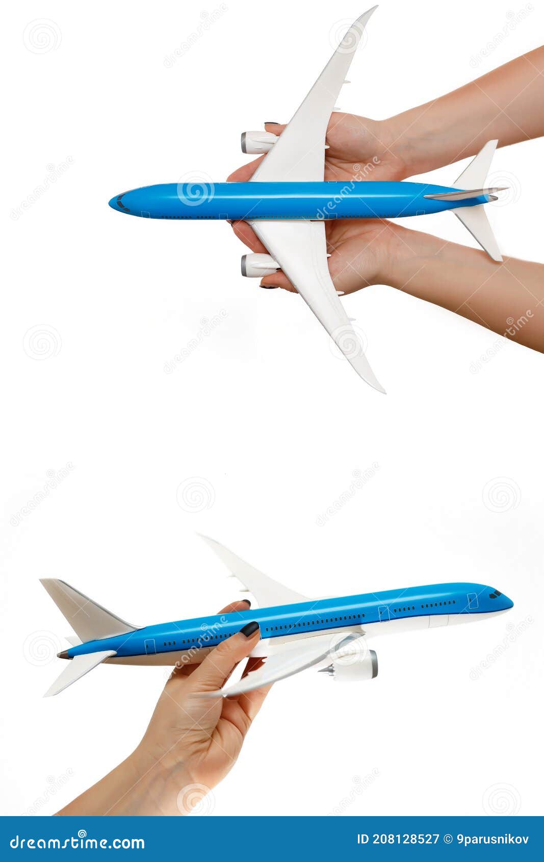 The Plane is in Caring Hands. Aviation Industry Support Concept Stock ...