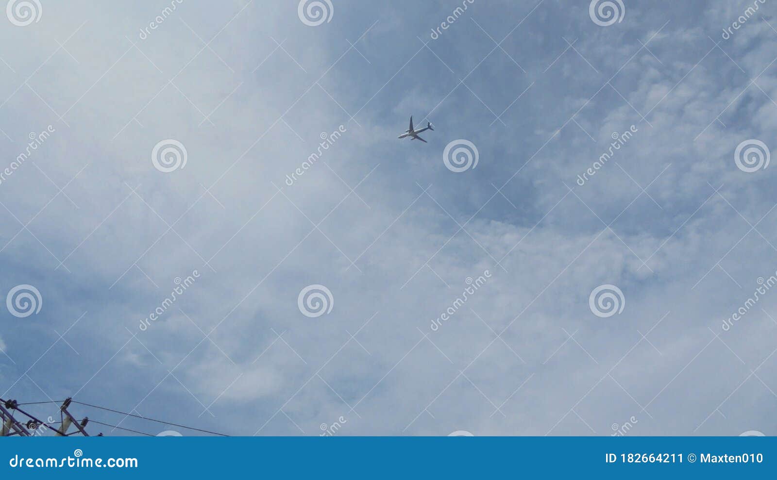 Plane on the Ceiling of the Space Stock Image - Image of skies ...