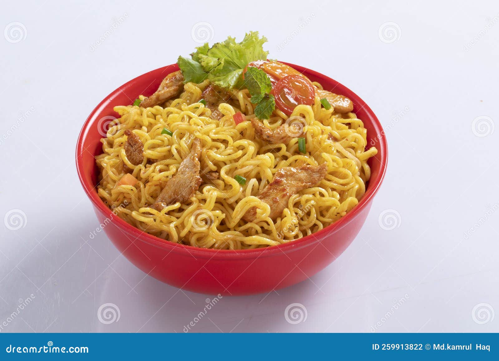 Plane, Chicken, Egg, Beef, Prawn Instant Noddle S Isolated on White ...