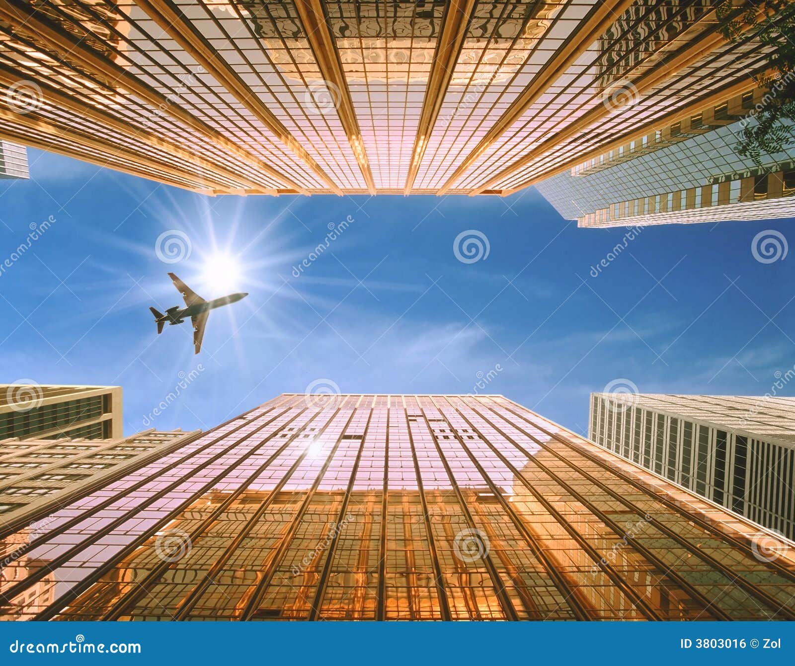 Plane and city stock photo. Image of space, high, boeing - 3803016