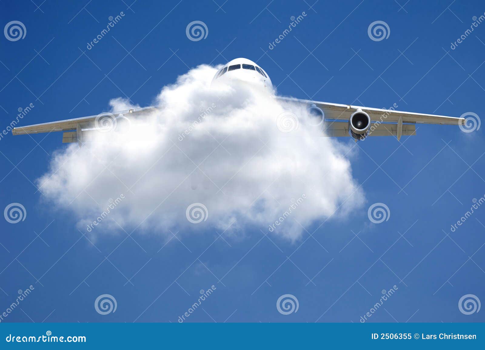 Plane and cloud stock image. Image of aircraft, engines - 2506355