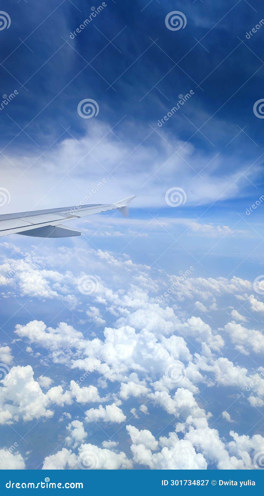 Plane, clouds and sky stock image. Image of 11am, beautiful - 301734827