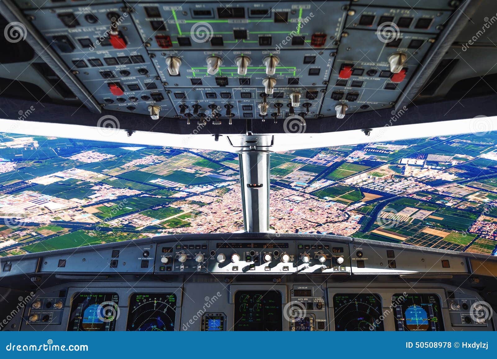 Plane cockpit stock photo. Image of airplane, officer - 50508978