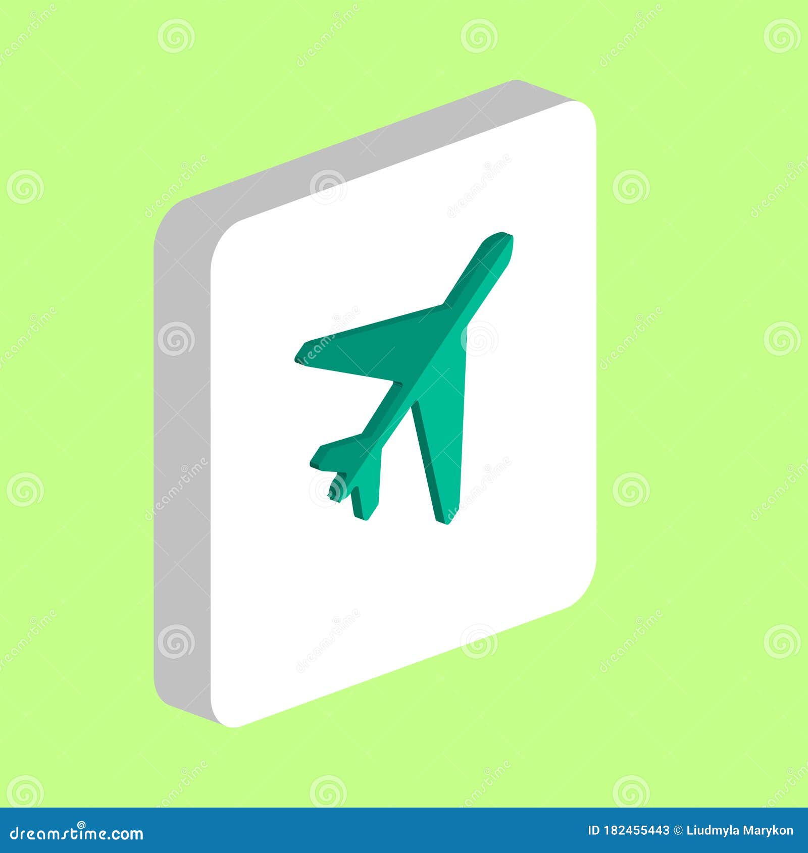 Plane computer symbol stock illustration. Illustration of button ...
