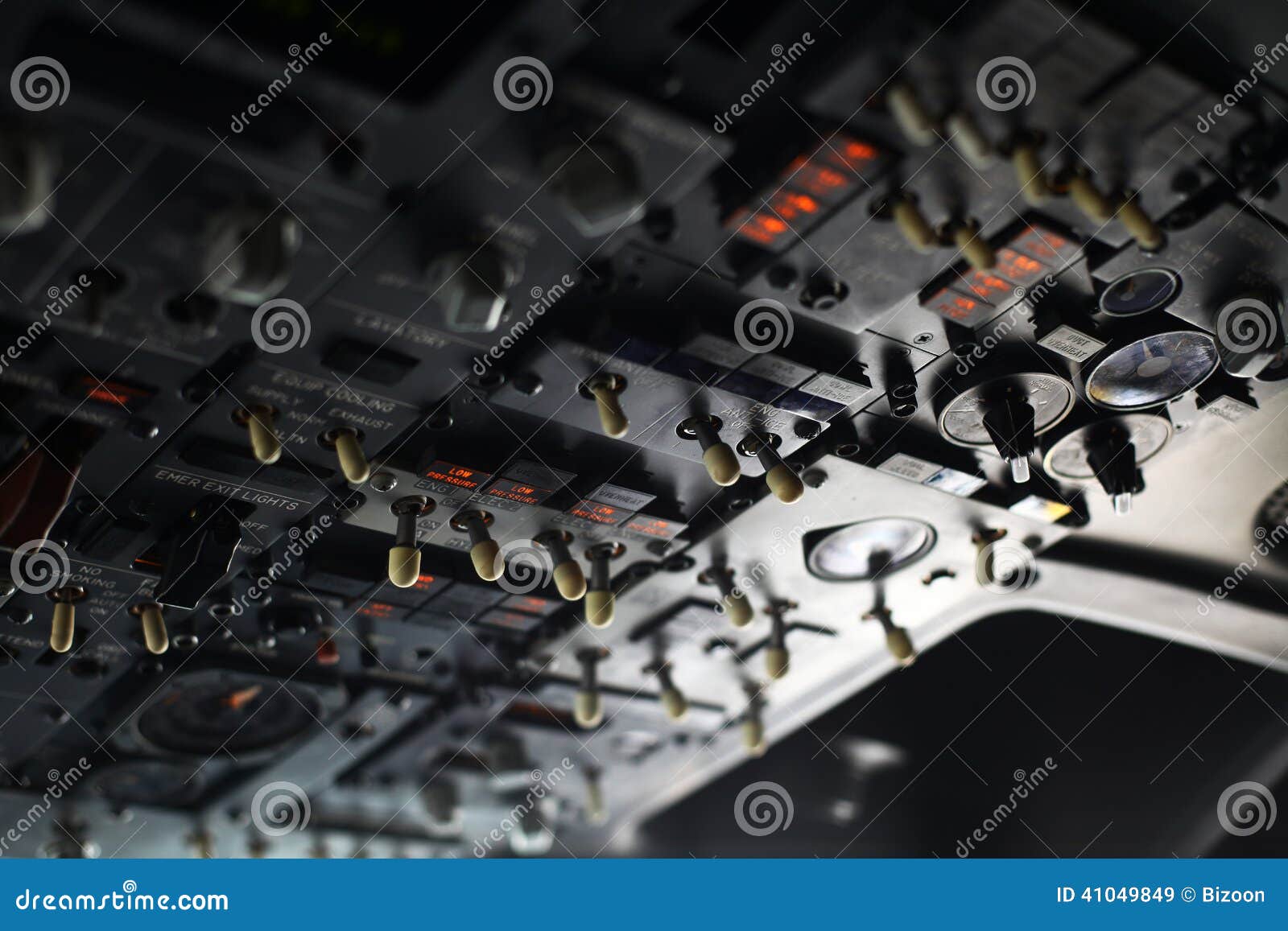 Plane control panel stock image. Image of airport, dashboard - 41049849