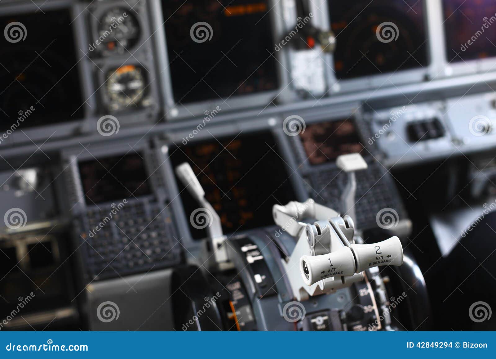 Plane control panel stock photo. Image of depart, inside - 42849294