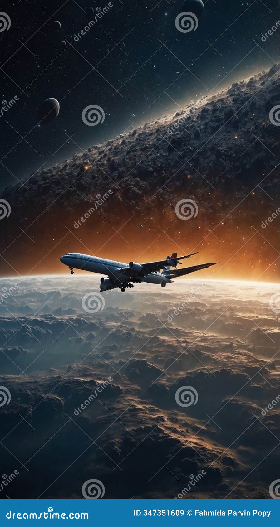 Plane Crash.a Hyper-realistic Scene of a Plane Soaring through Vibrant ...