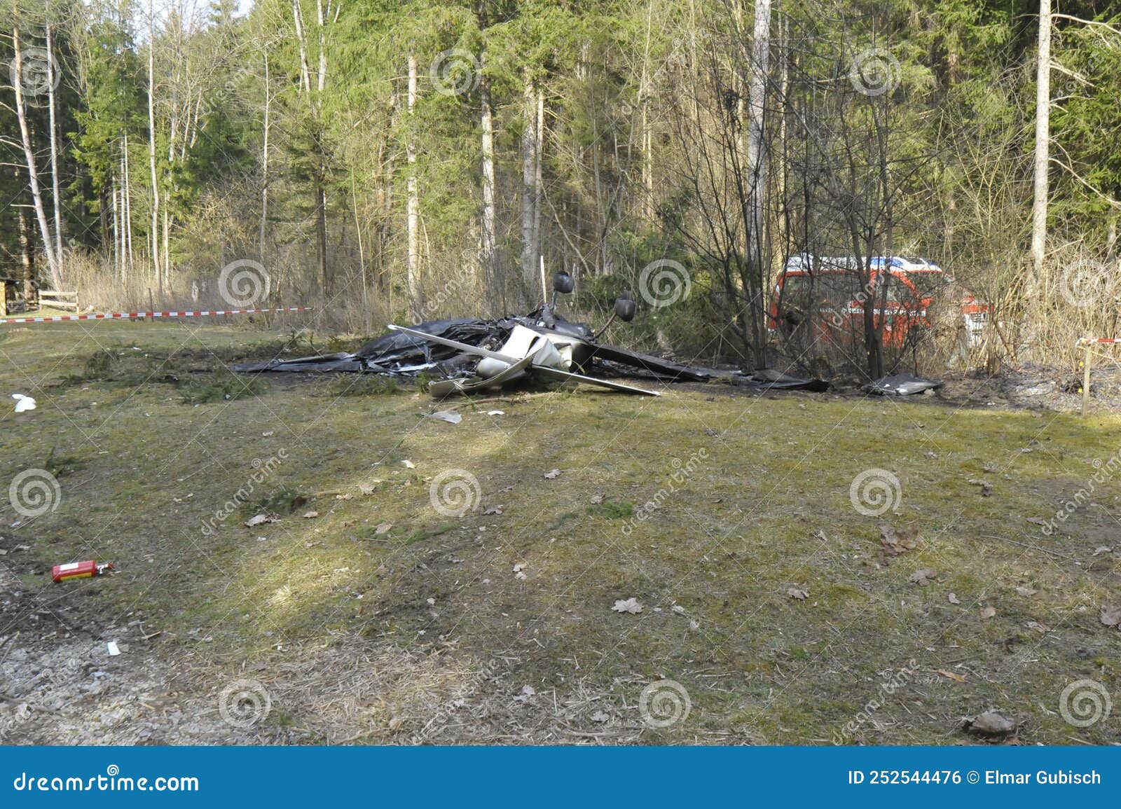 Plane Crash after Technical or Human Error Stock Photo - Image of ...