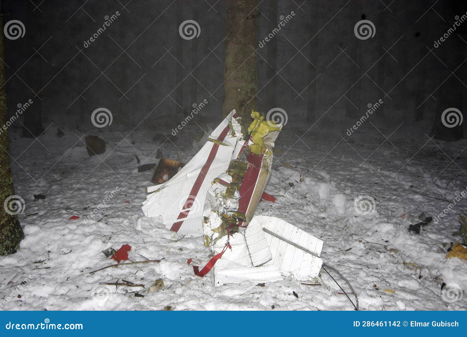 Plane Crash after Technical or Human Error Stock Photo - Image of ...