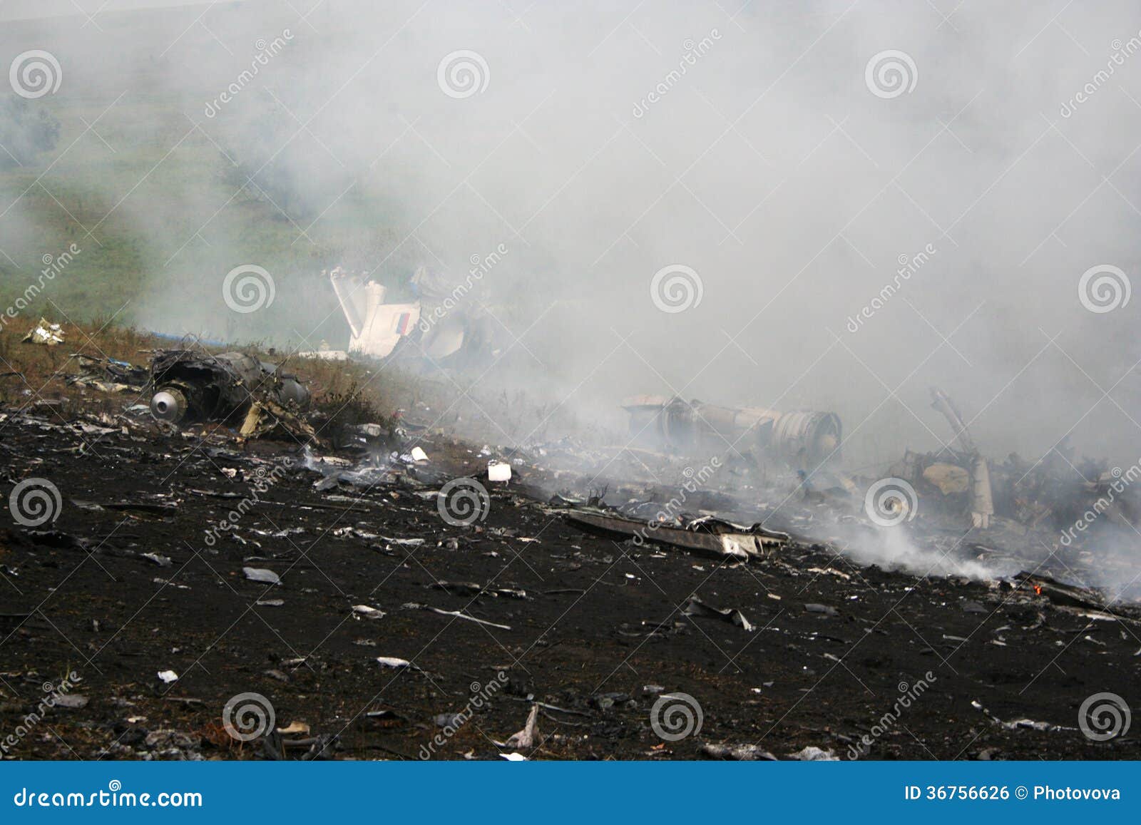 Plane Crash stock photo. Image of catastrophe, tail, destruction - 36756626