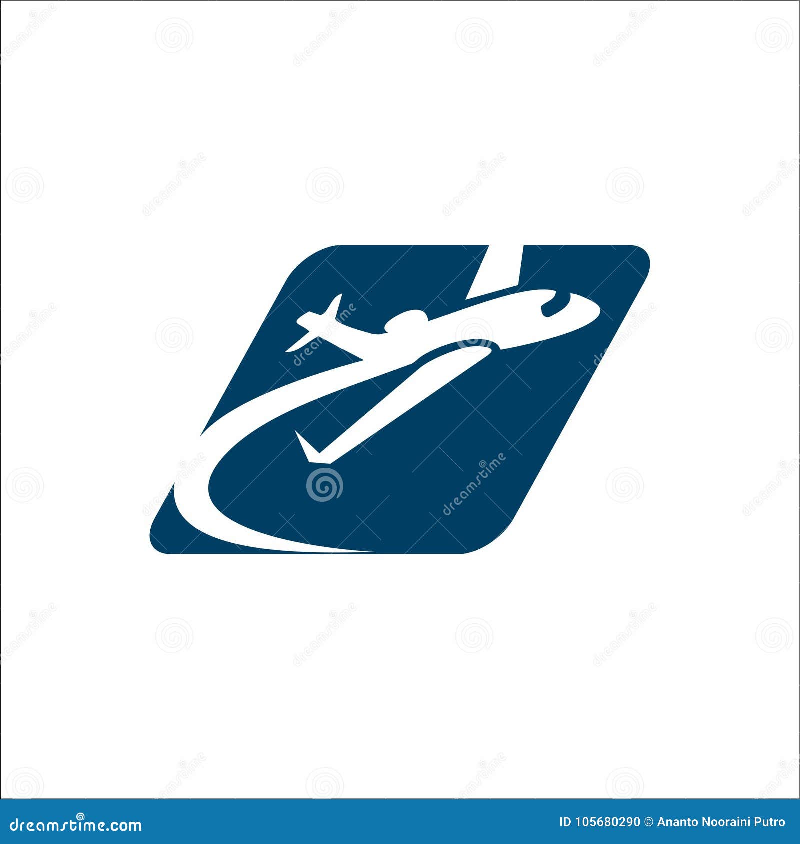 Plane Draw for Aviation Logo Stock Illustration - Illustration of white ...