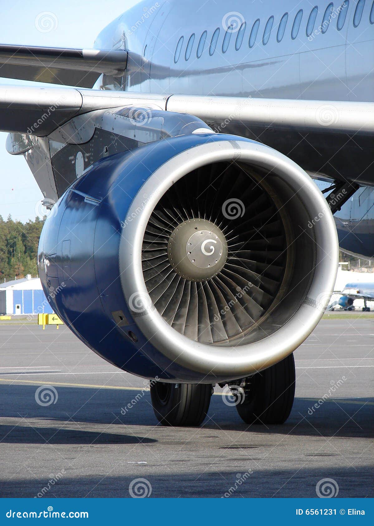 Plane Engine stock image. Image of freight, airport, aerodynamic - 6561231