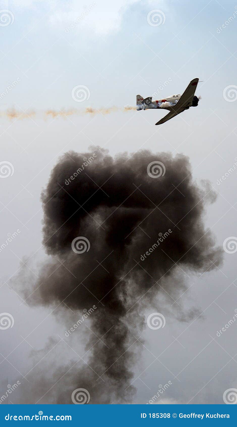 Plane with explosion stock photo. Image of pearl, explosion - 185308