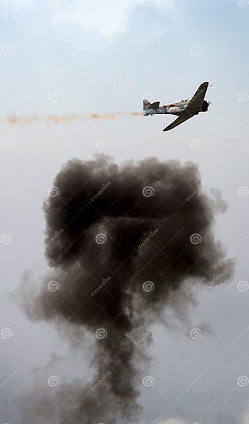 Plane with explosion stock photo. Image of pearl, explosion - 185308