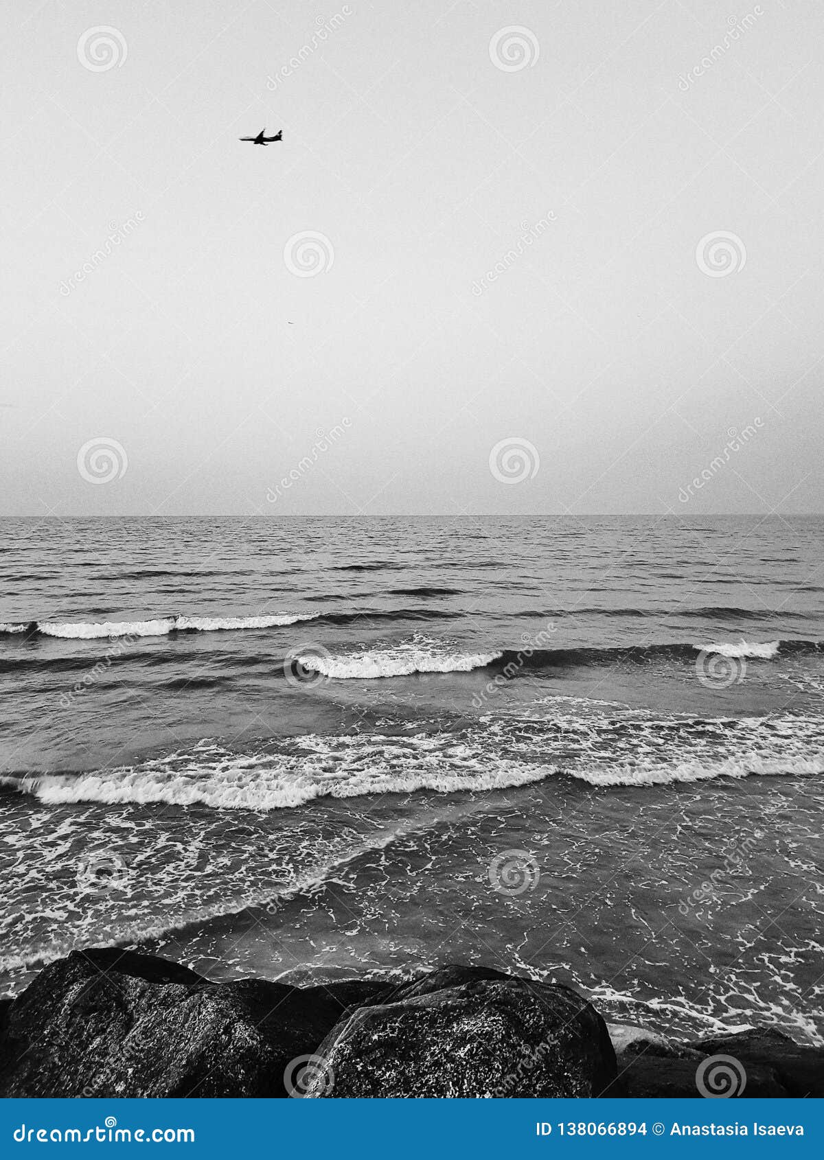 Plane over the sea stock photo. Image of vintage, mail - 138066894