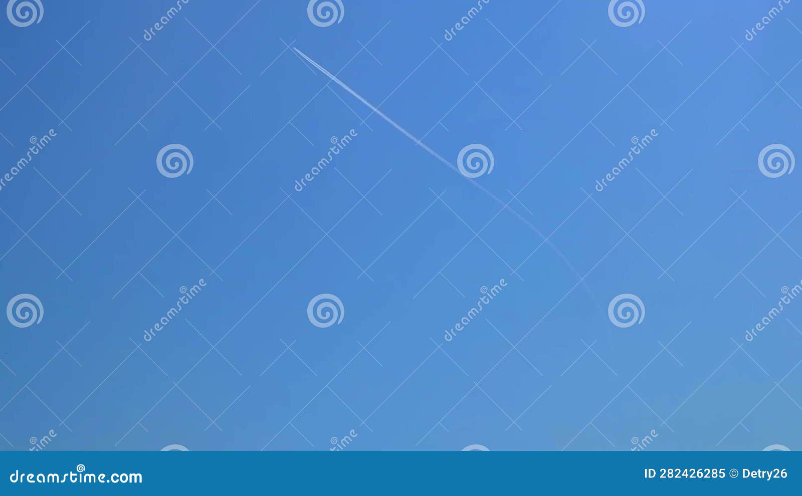 Plane Flies in the Sky and Leaves an Inversion Trail. Stock Video ...