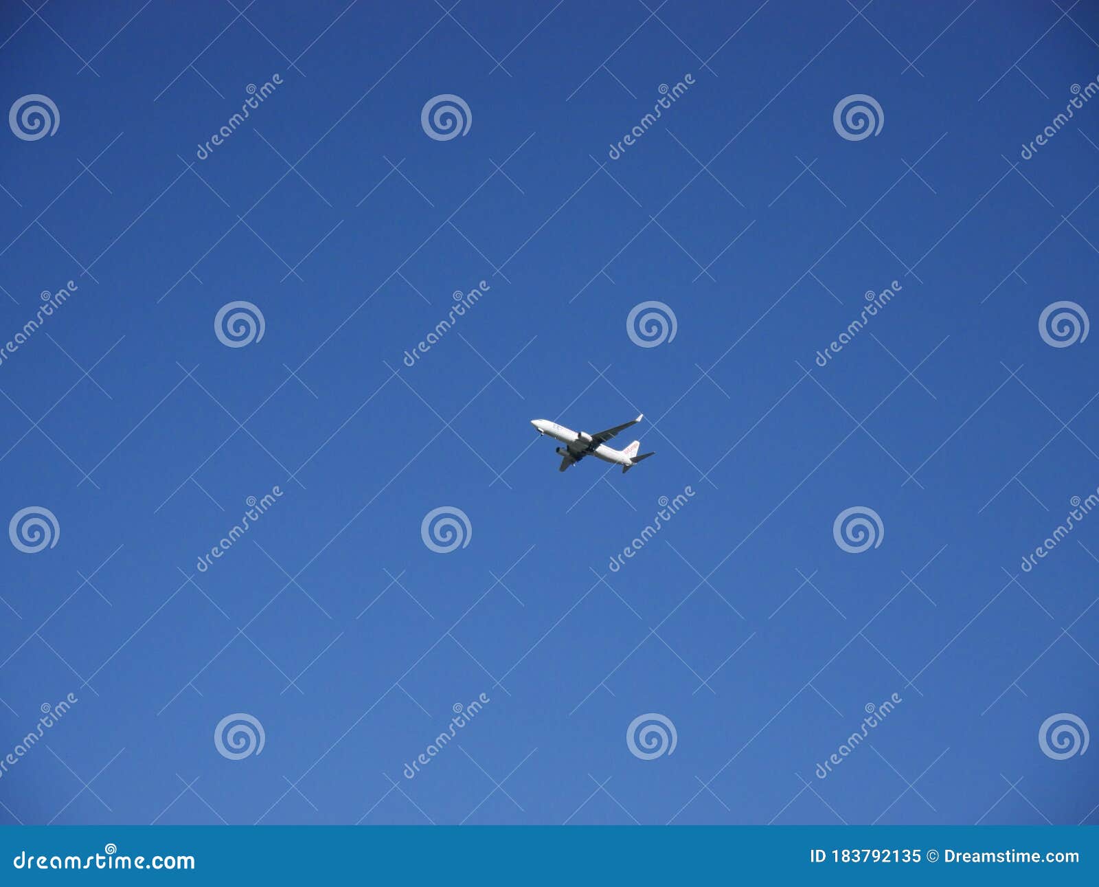 A Plane Flying through the Air in Italy Stock Image - Image of airplane ...