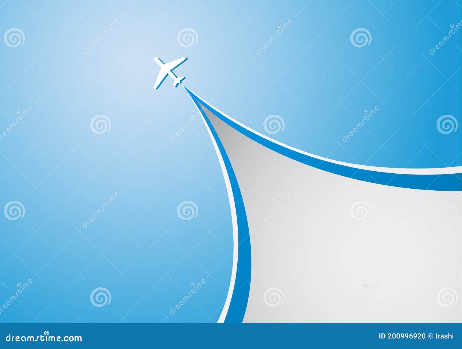Plane flying background stock vector. Illustration of design - 200996920
