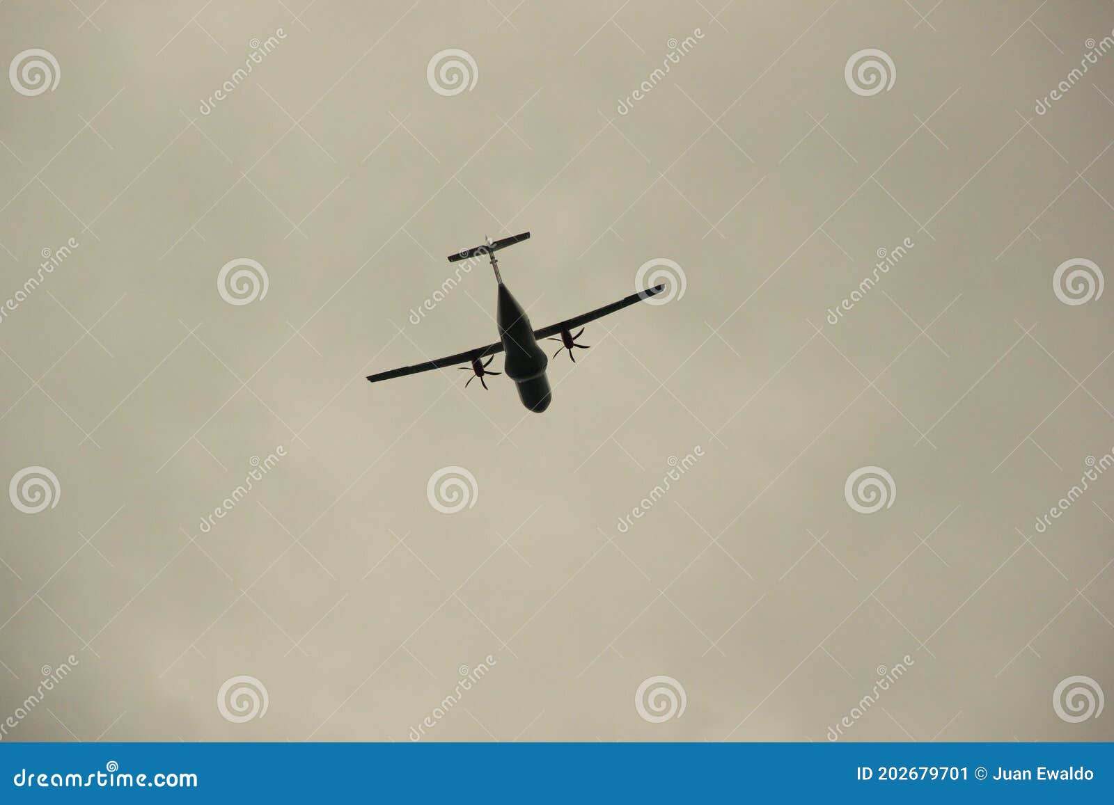 Plane Flying in a Bad Weather Stock Image - Image of text, flying ...