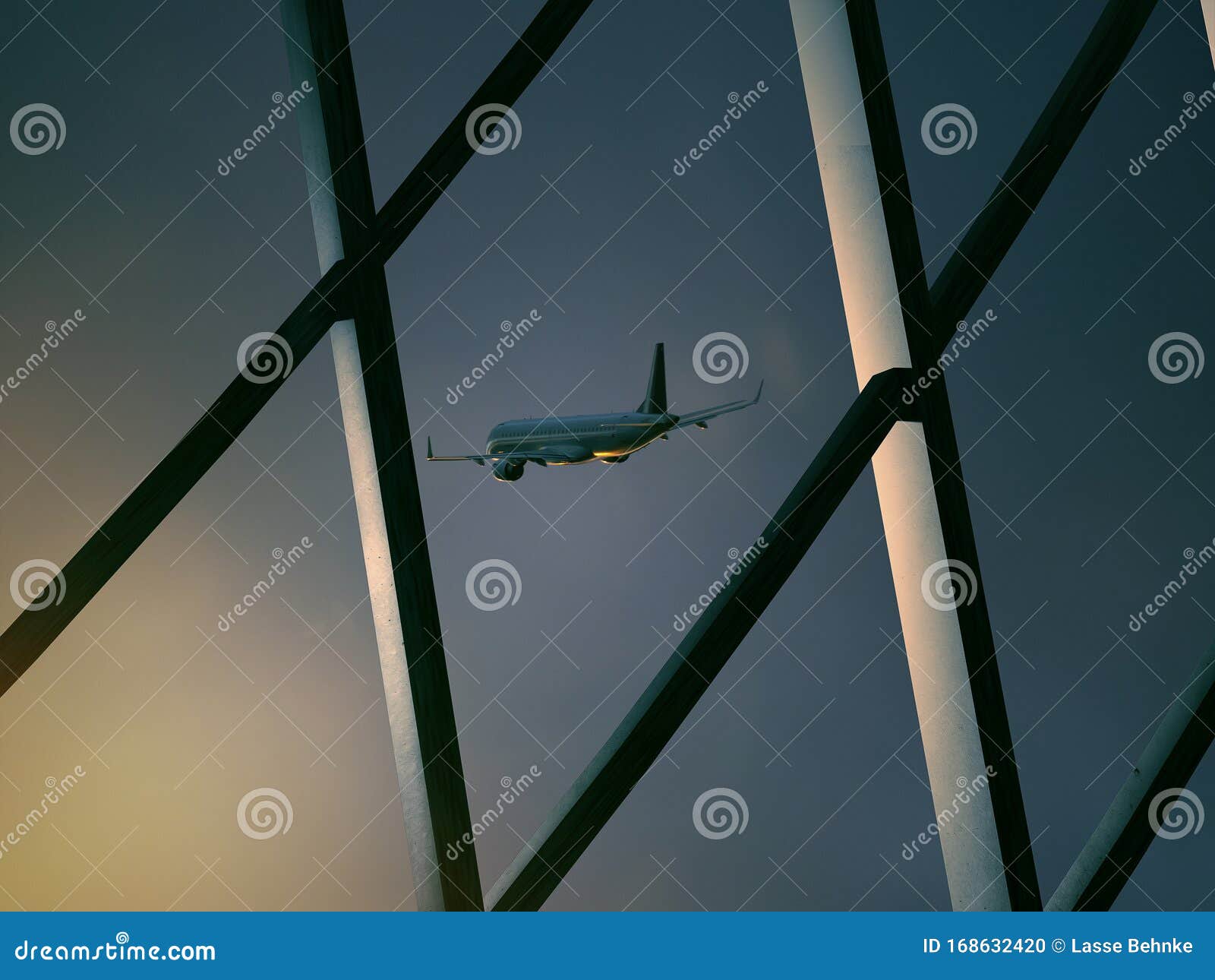 Plane in Front of Airport Window Stock Photo - Image of class, miles ...