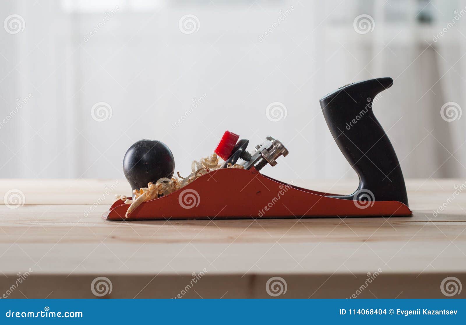 Plane Hand Tools on Boards. Facade View Stock Photo - Image of workshop ...