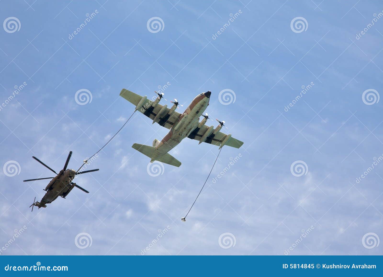 The plane and helicopter stock image. Image of defending - 5814845