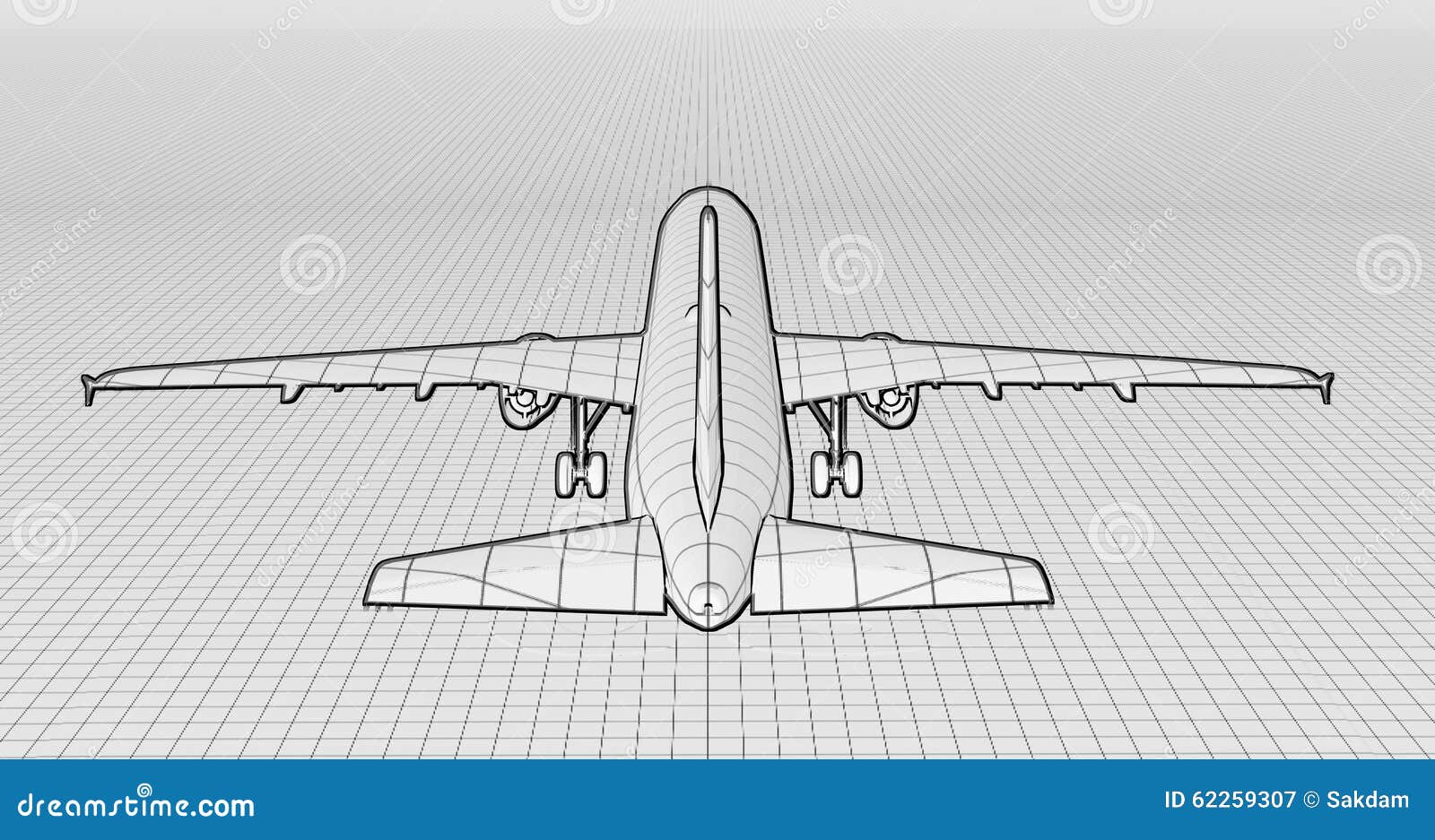 Plane hidden line stock illustration. Illustration of white - 62259307